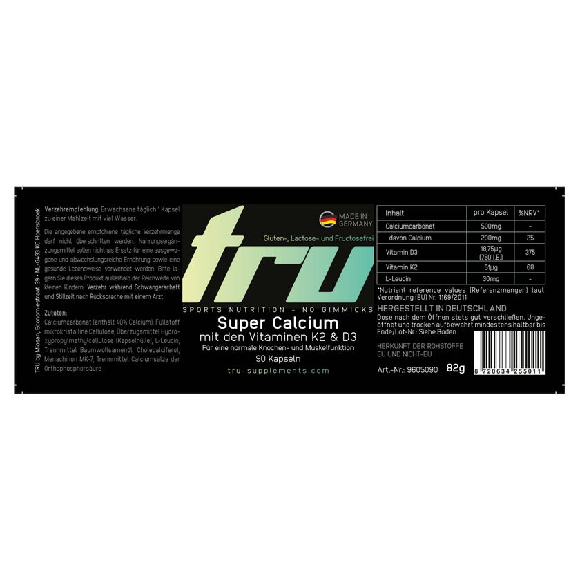 Tru Super Calcium mit K2&D3 90 St online kaufen | DocMorris